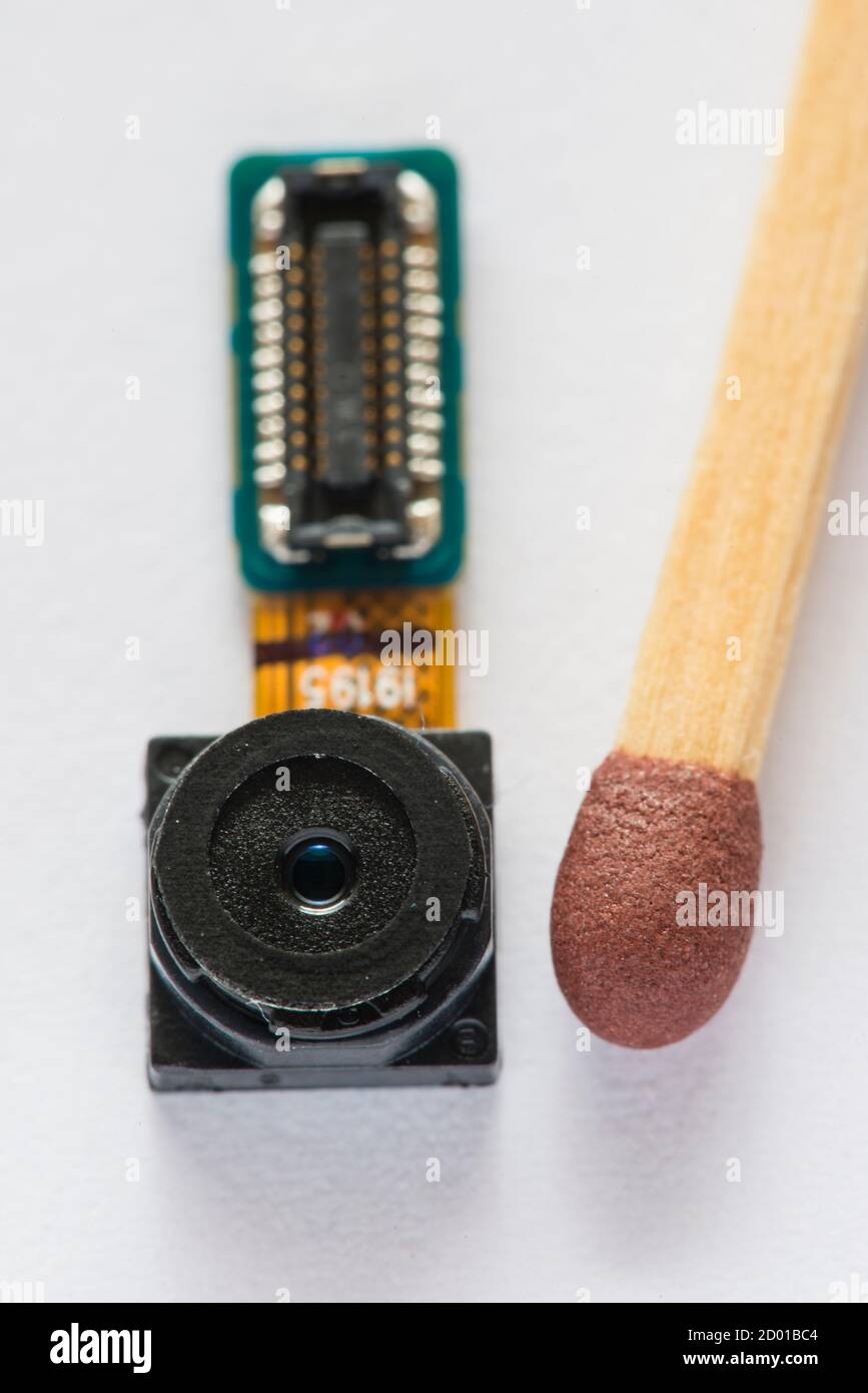 Smartphone camera and its electronic circuits comparison with match ...