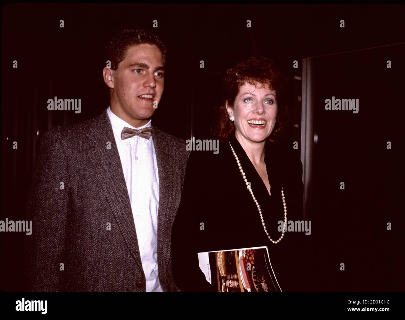 Los Angeles.CA.USA. LIBRARY. Lynn Redgrave and son Benjamin Clark in ...
