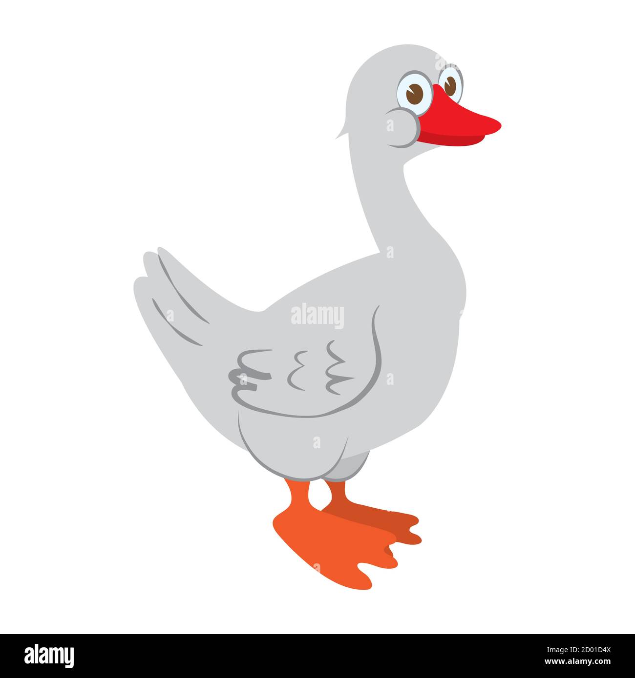 Cartoon funny goose and goose. Farm. Vector farm Stock Vector Image ...