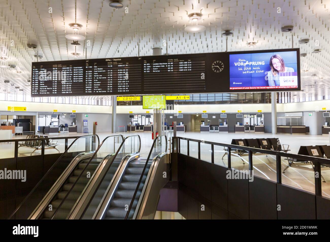 Hanover, Germany - August 9, 2020: Hannover Hanover Airport HAJ ...