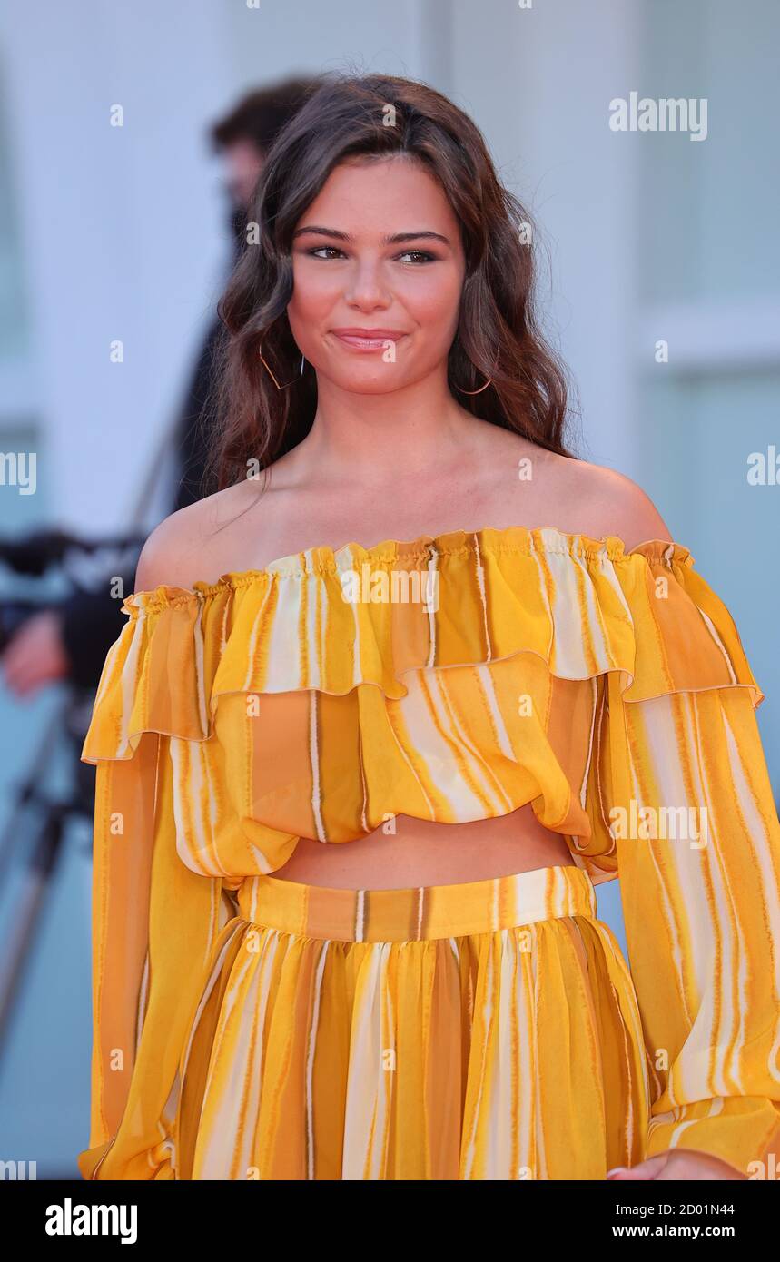 Eleonora Gaggero poses on the red carpet during the 77th Venice Film ...