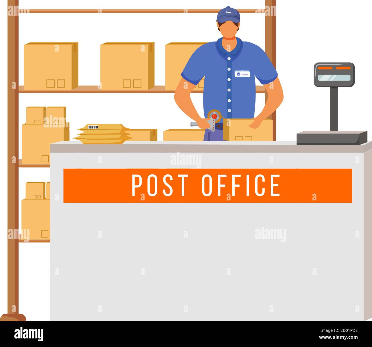 Letter collection point letter box Stock Vector Images - Alamy