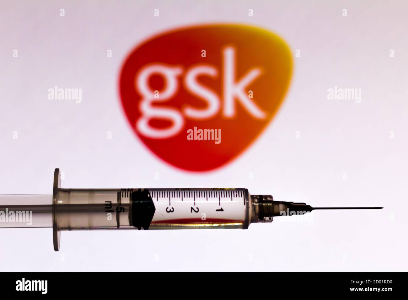 In this photo illustration a medical syringe is seen with ...