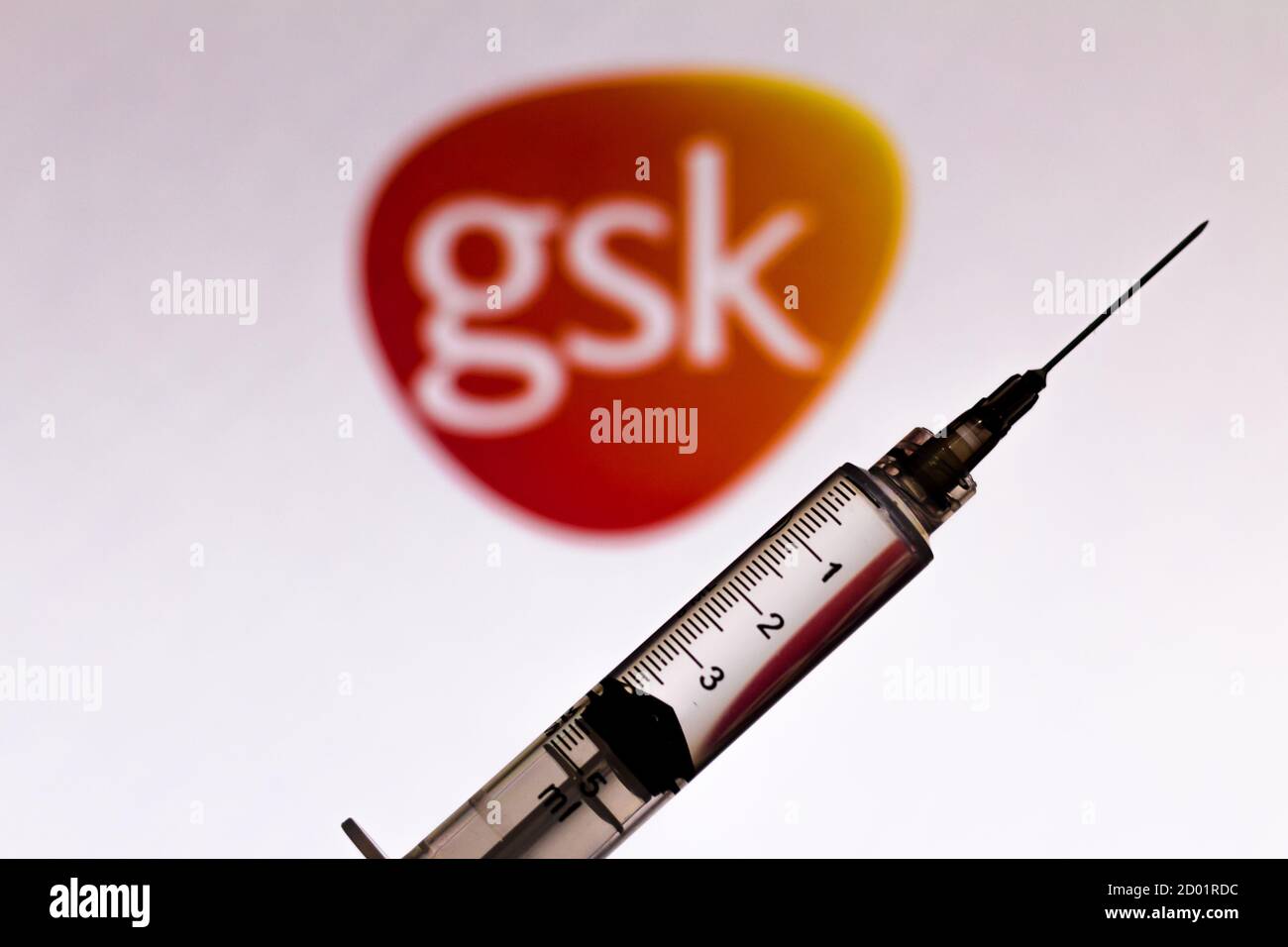 In this photo illustration a medical syringe is seen with ...