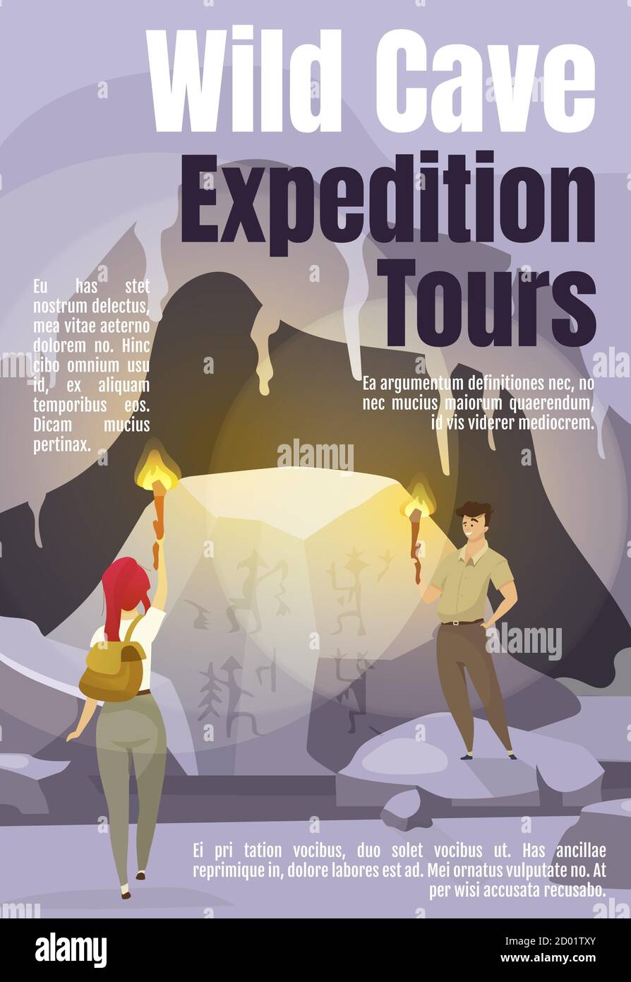 Wild cave expedition tours magazine cover template. Journal mockup ...