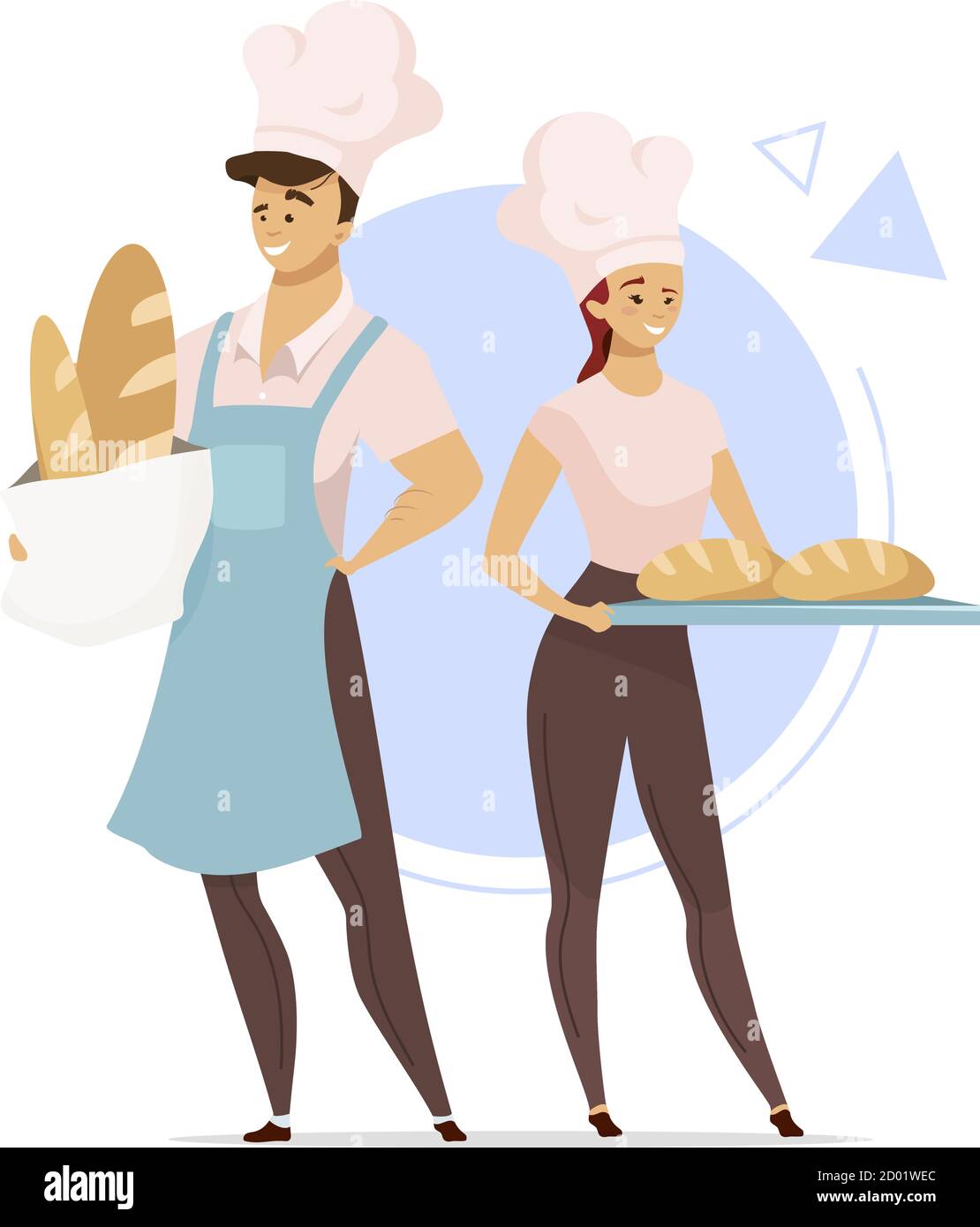 Female Baker Cartoon
