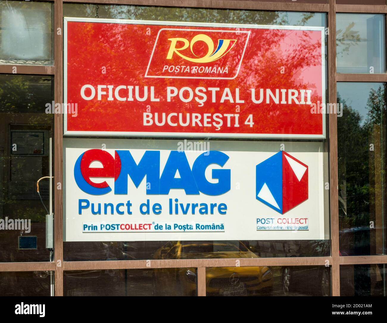Bucharest/Romania - 07.15.2020: Emag delivery point at the romanian ...