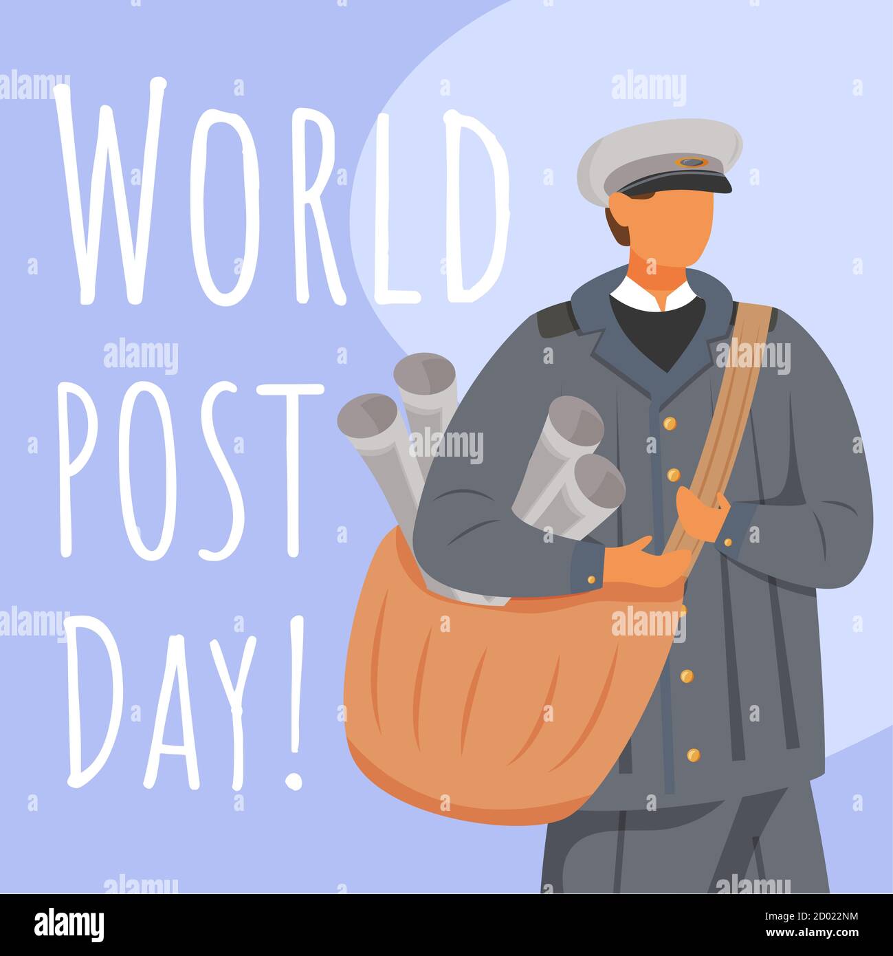 World post day social media post mockup. Traditional French uniform ...