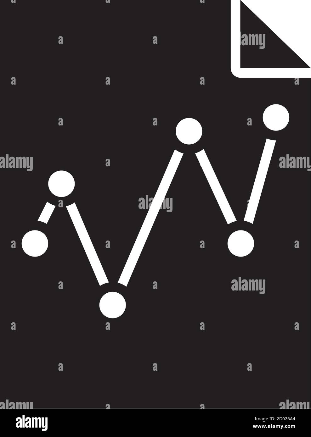 document with data analysis icon over white background, silhouette ...