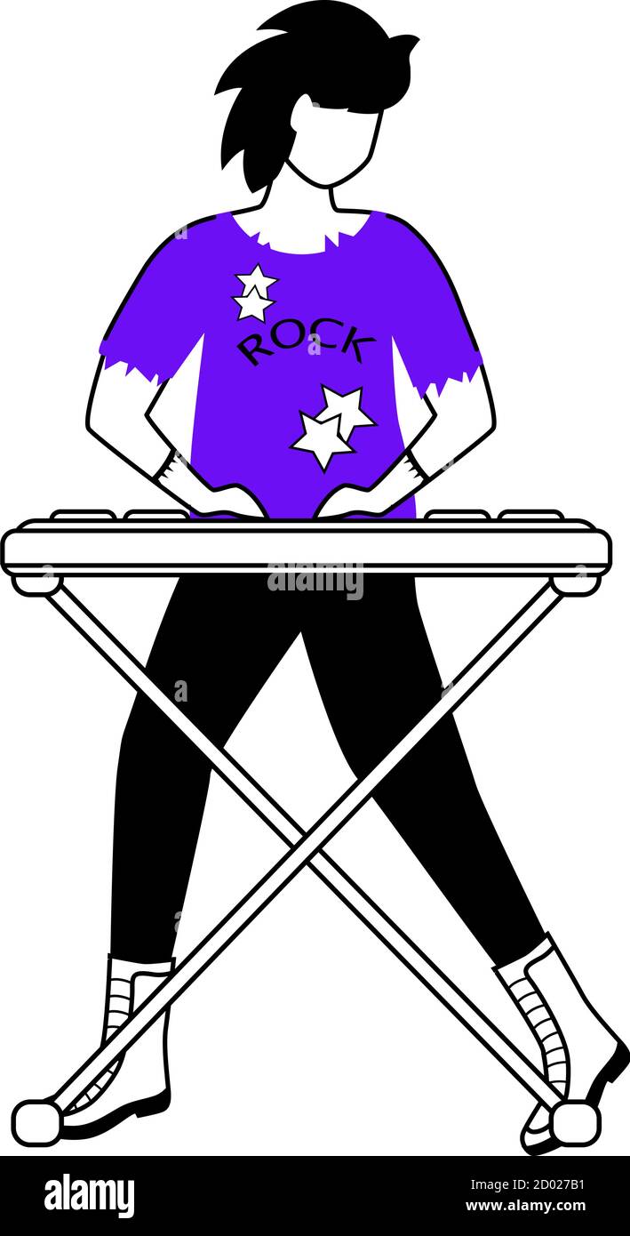 Cartoon keyboard player hi-res stock photography and images - Alamy