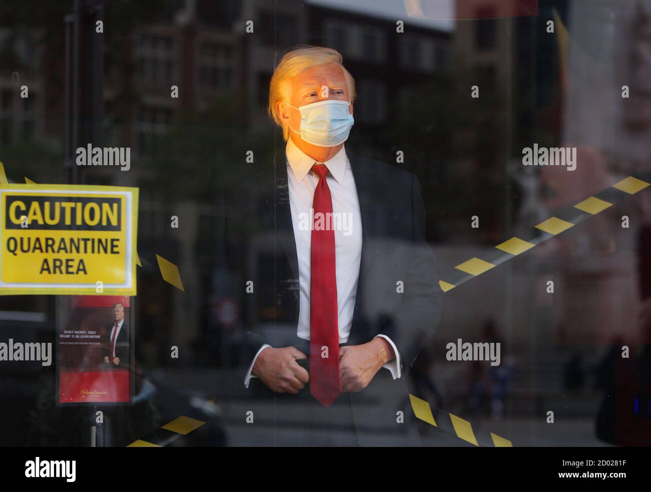 Amsterdam, Netherlands. 02nd Oct, 2020. The wax figure of US President ...