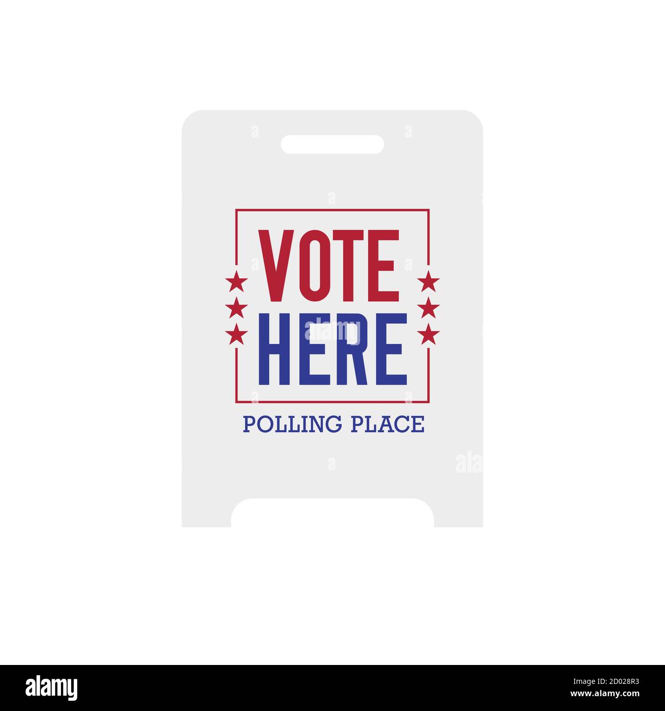 VOTE HERE. Polling place sign Stock Vector Image & Art - Alamy
