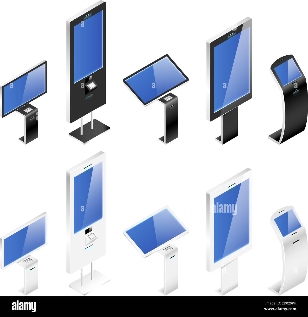 Self order kiosks Stock Vector Images - Alamy