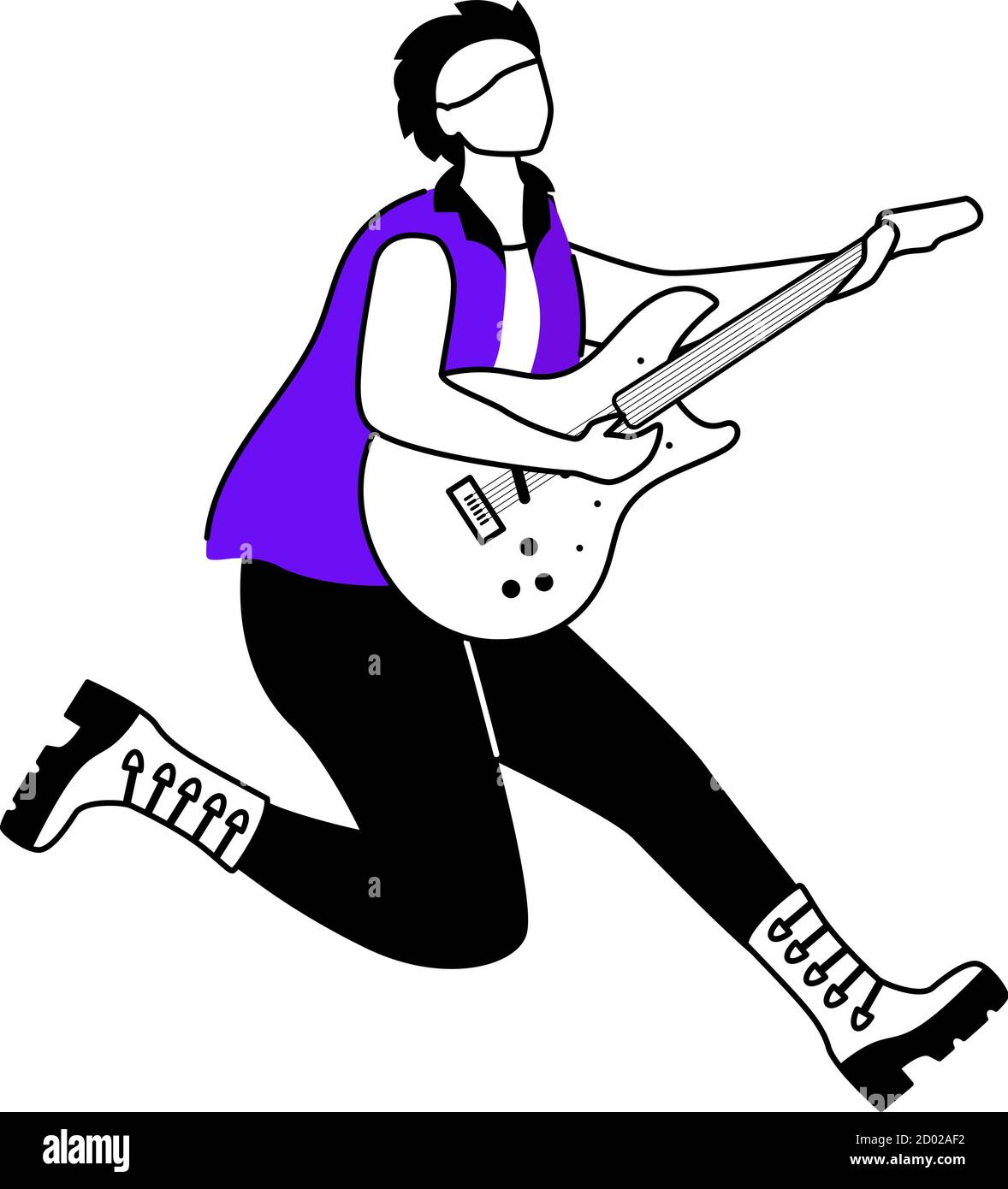 Metal bassist Stock Vector Images - Alamy