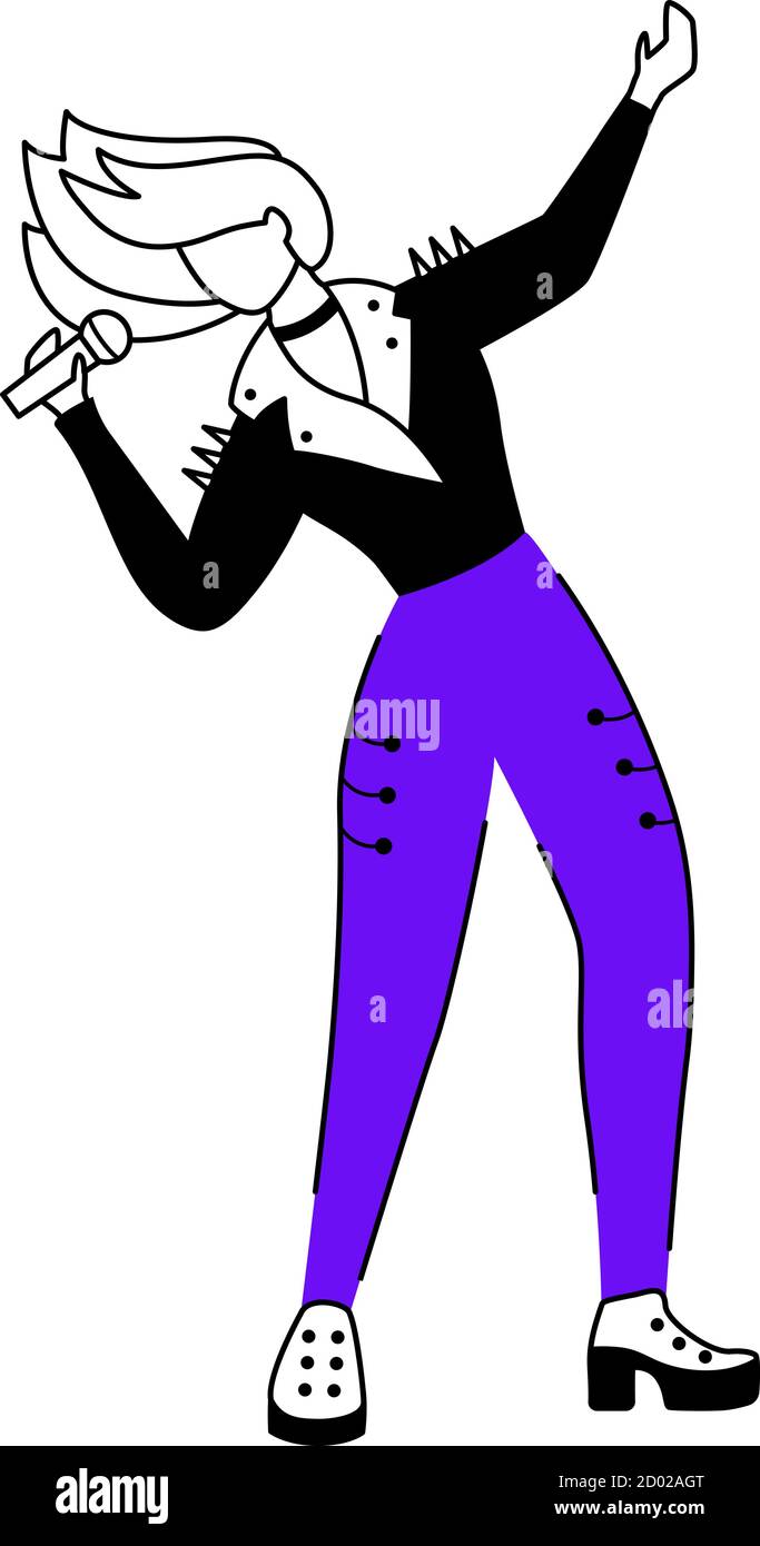 Lead singer punk Stock Vector Images - Alamy