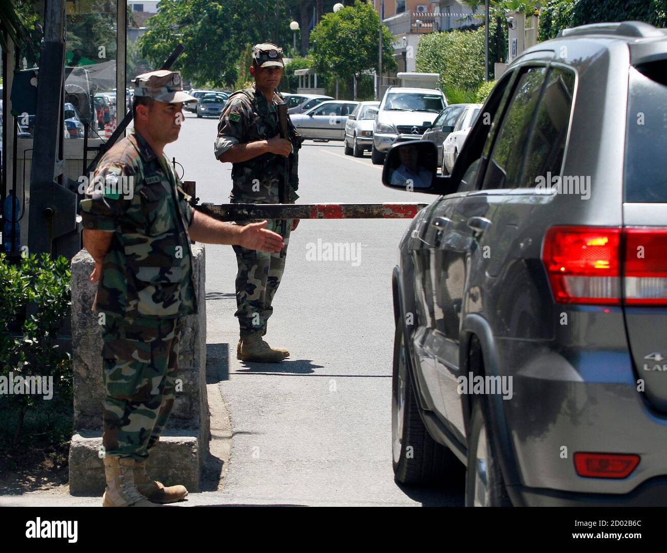 Security check car entrance security hi-res stock photography and ...