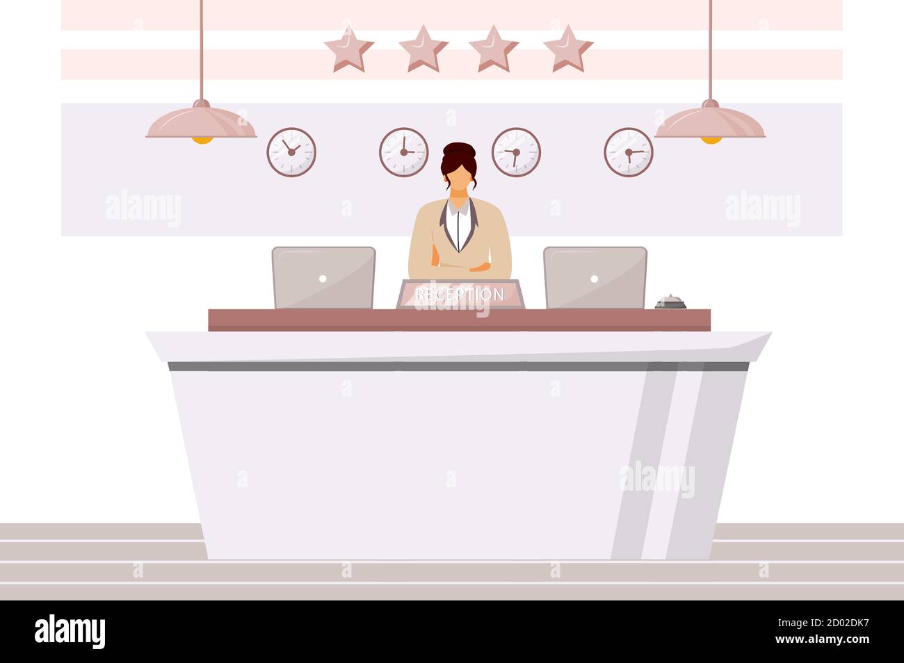 Administrative worker cartoon hi-res stock photography and images - Alamy