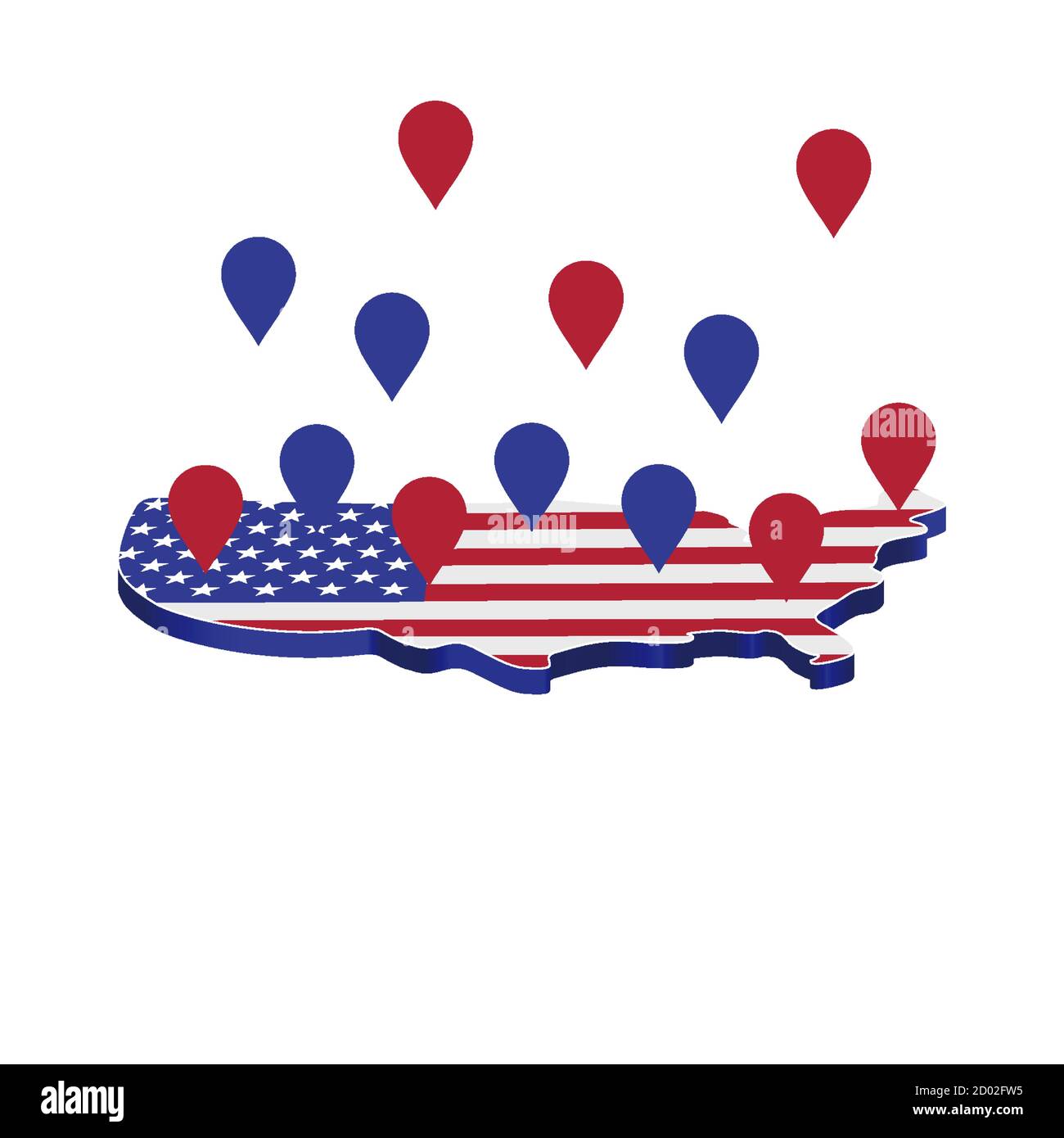 Usa national flag primary Cut Out Stock Images & Pictures - Alamy