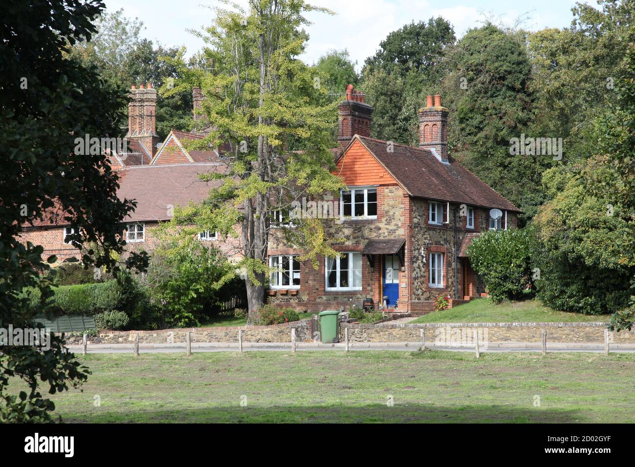 Terraced cottages in the village of Abinger Hammer on the A25 Guildford ...