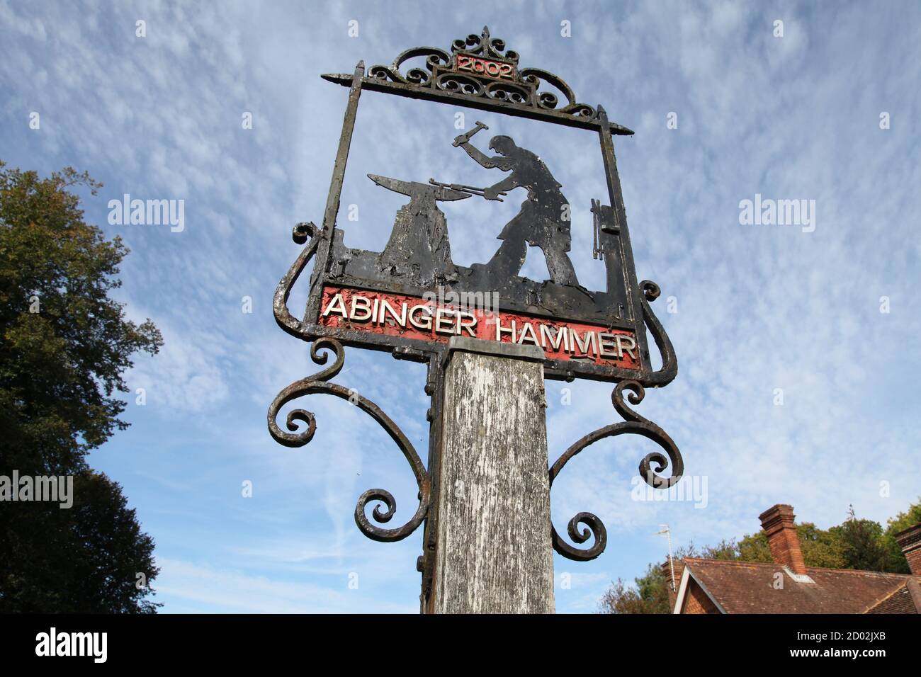 Abinger hammer sign hi-res stock photography and images - Alamy