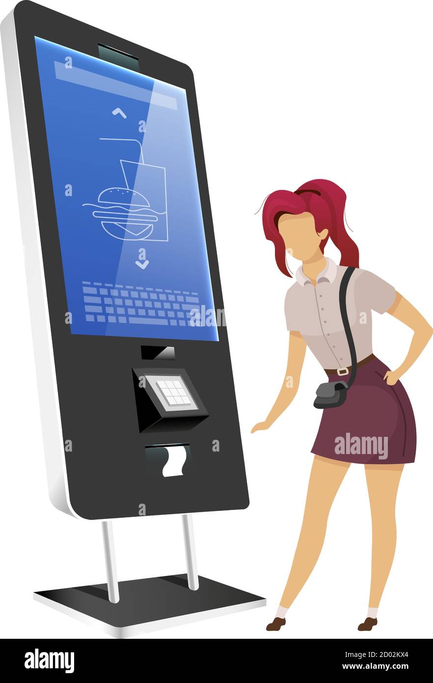 Self service touch screen food Cut Out Stock Images & Pictures - Alamy