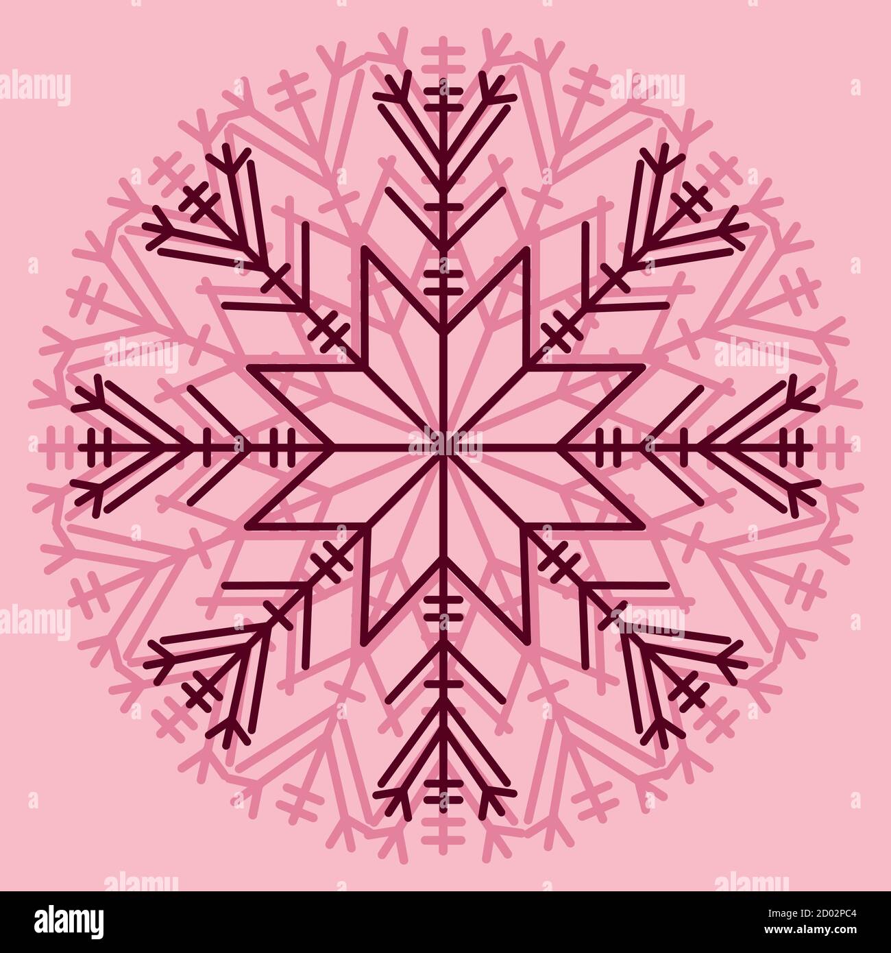 vector snowflake of red Stock Vector Image & Art - Alamy