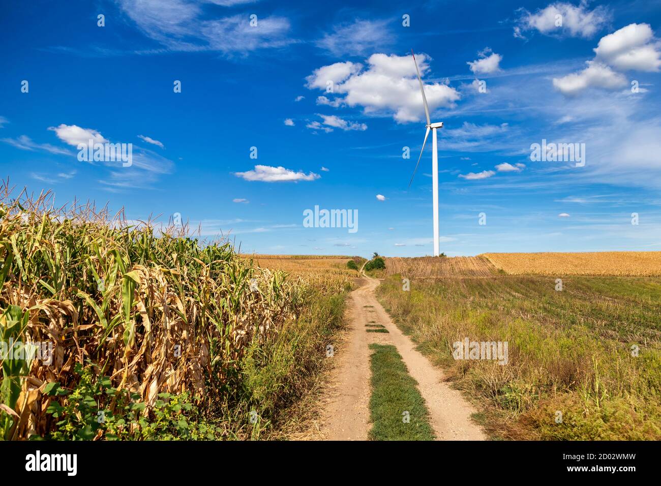 Hill view through electric power hi-res stock photography and images ...