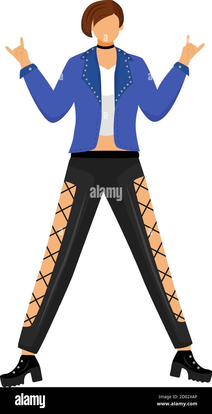 Punk woman 70s Stock Vector Images - Alamy