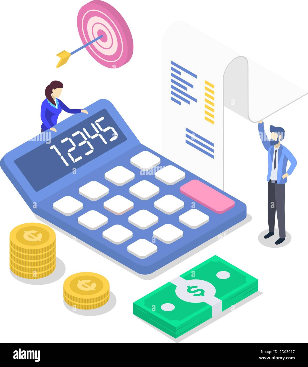 Financial Report Clipart