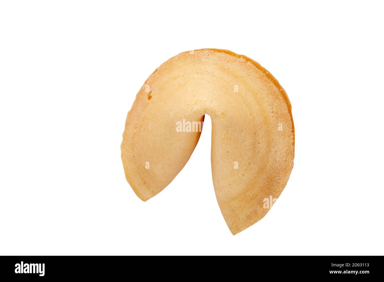 Fortune cookie prediction isolated on white background Stock Photo - Alamy