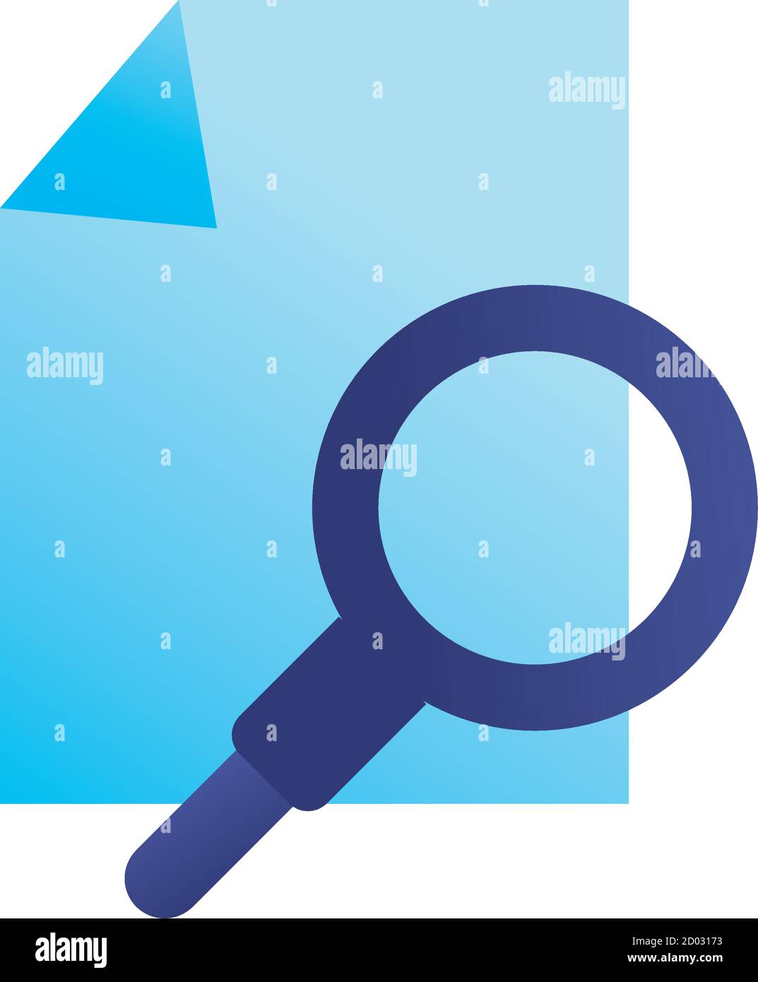 lupe with document gradient style icon design, search tool and magnifying glass theme Vector ...