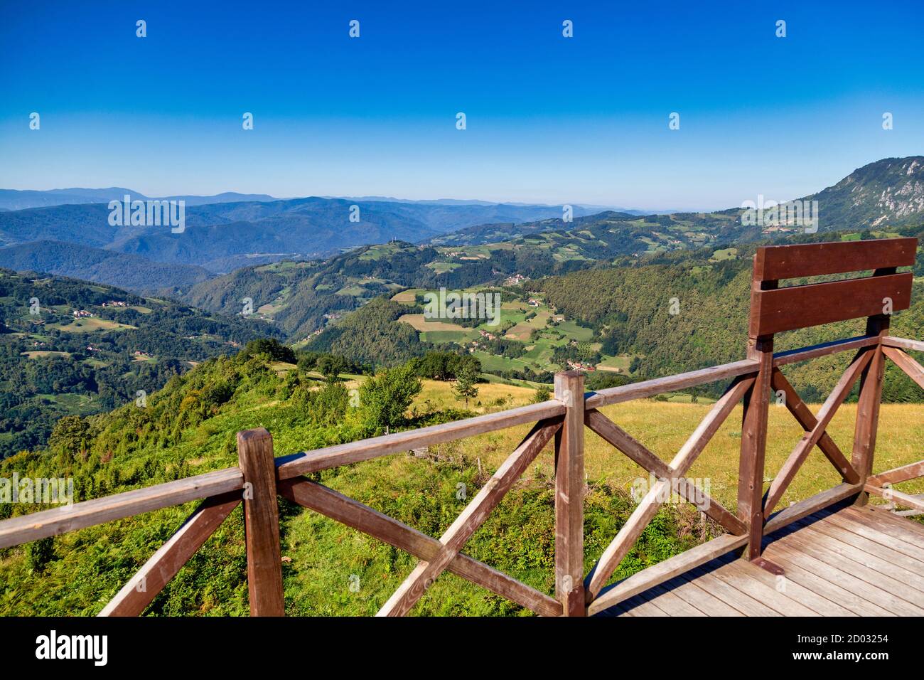 Gate of Podrinja viewpoint is located on the slopes of mount Povlen and ...