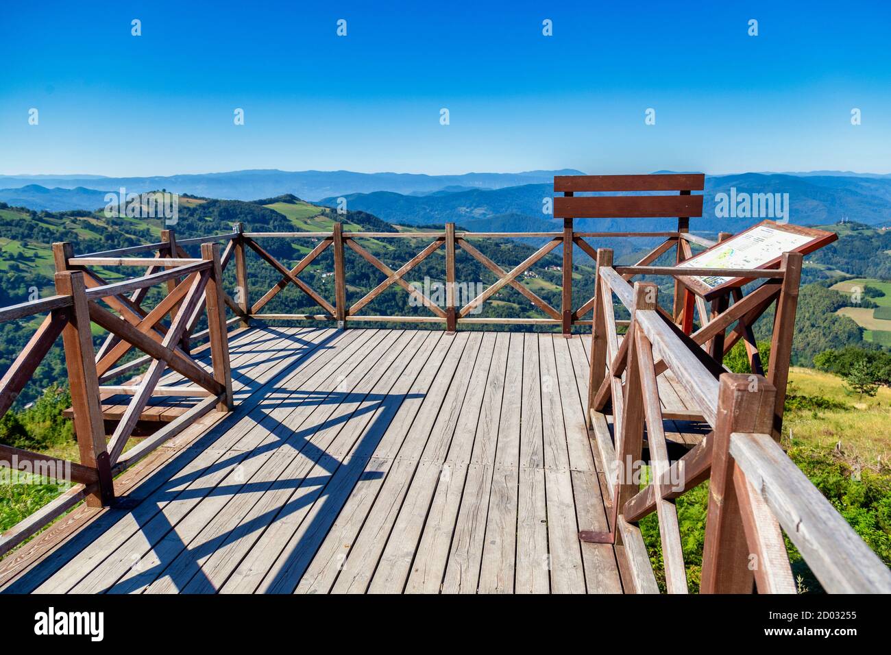 Gate of Podrinje Valley at the beginning of the Tara Mountain in Serbia ...