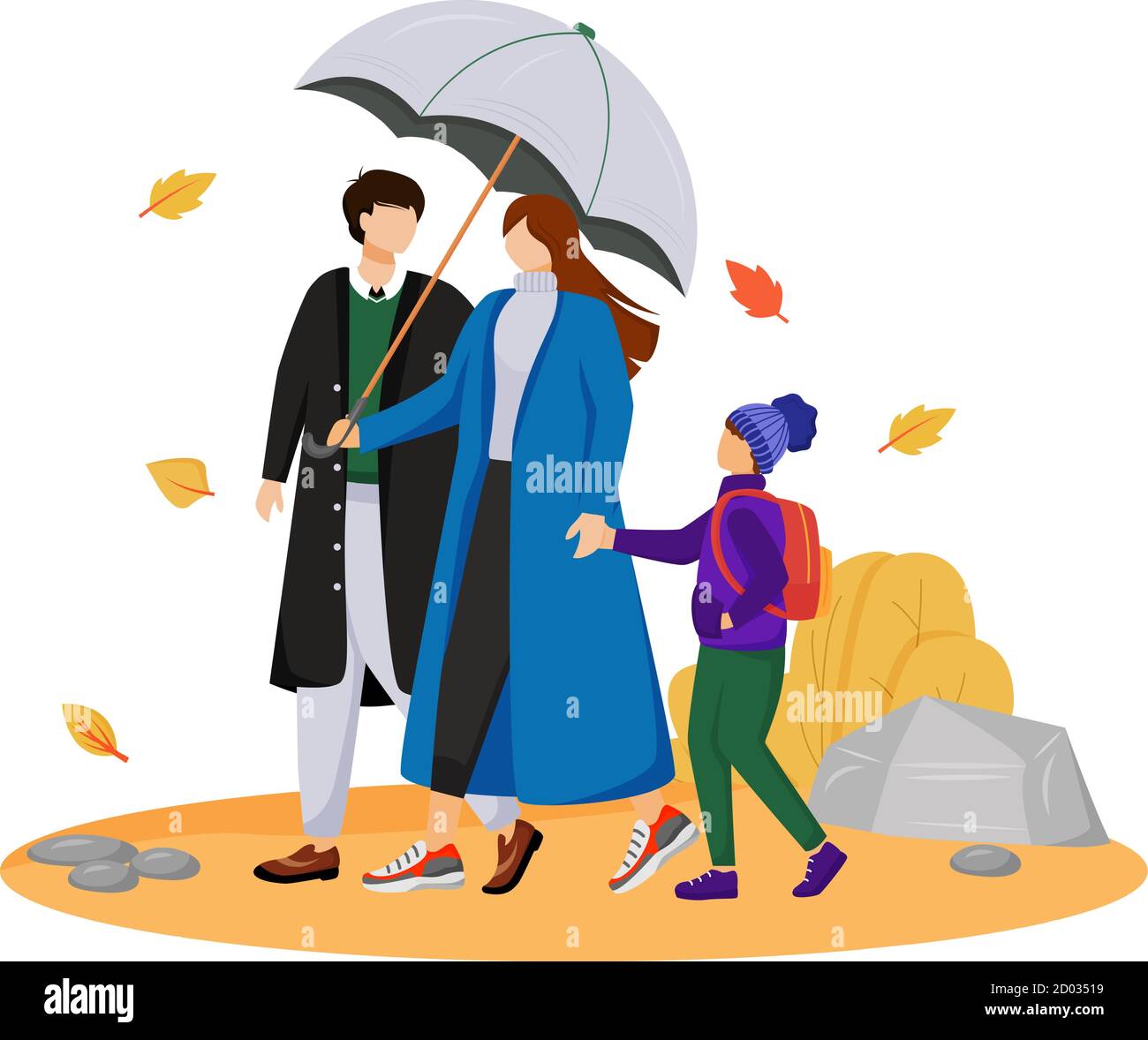 Windy day family Cut Out Stock Images & Pictures - Alamy