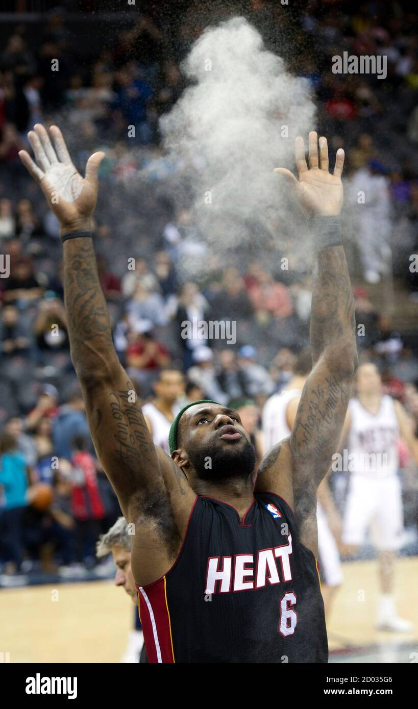 Lebron James Chalk Toss Heat