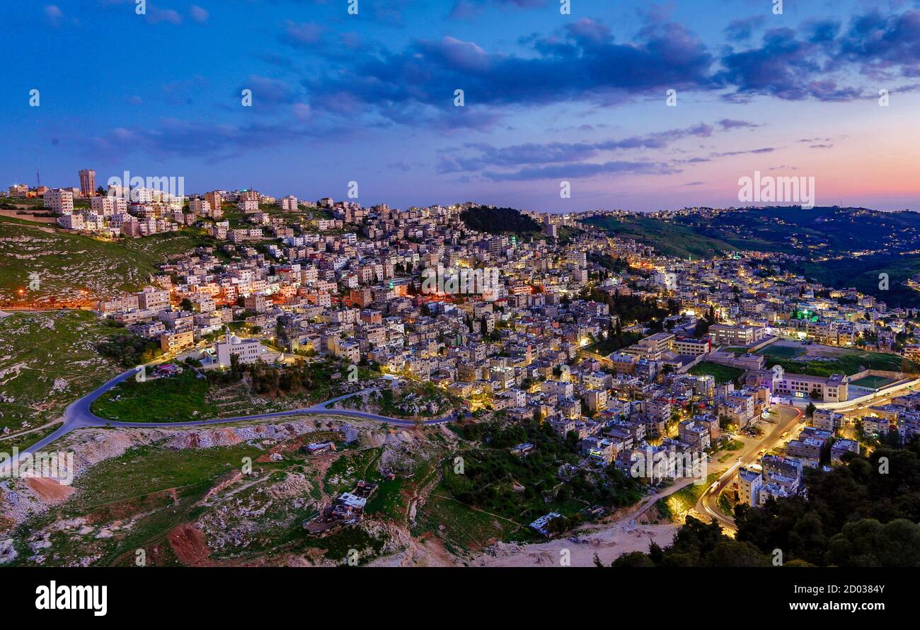 The Skyline of Amman, Jordan at Sunset Stock Photo - Alamy