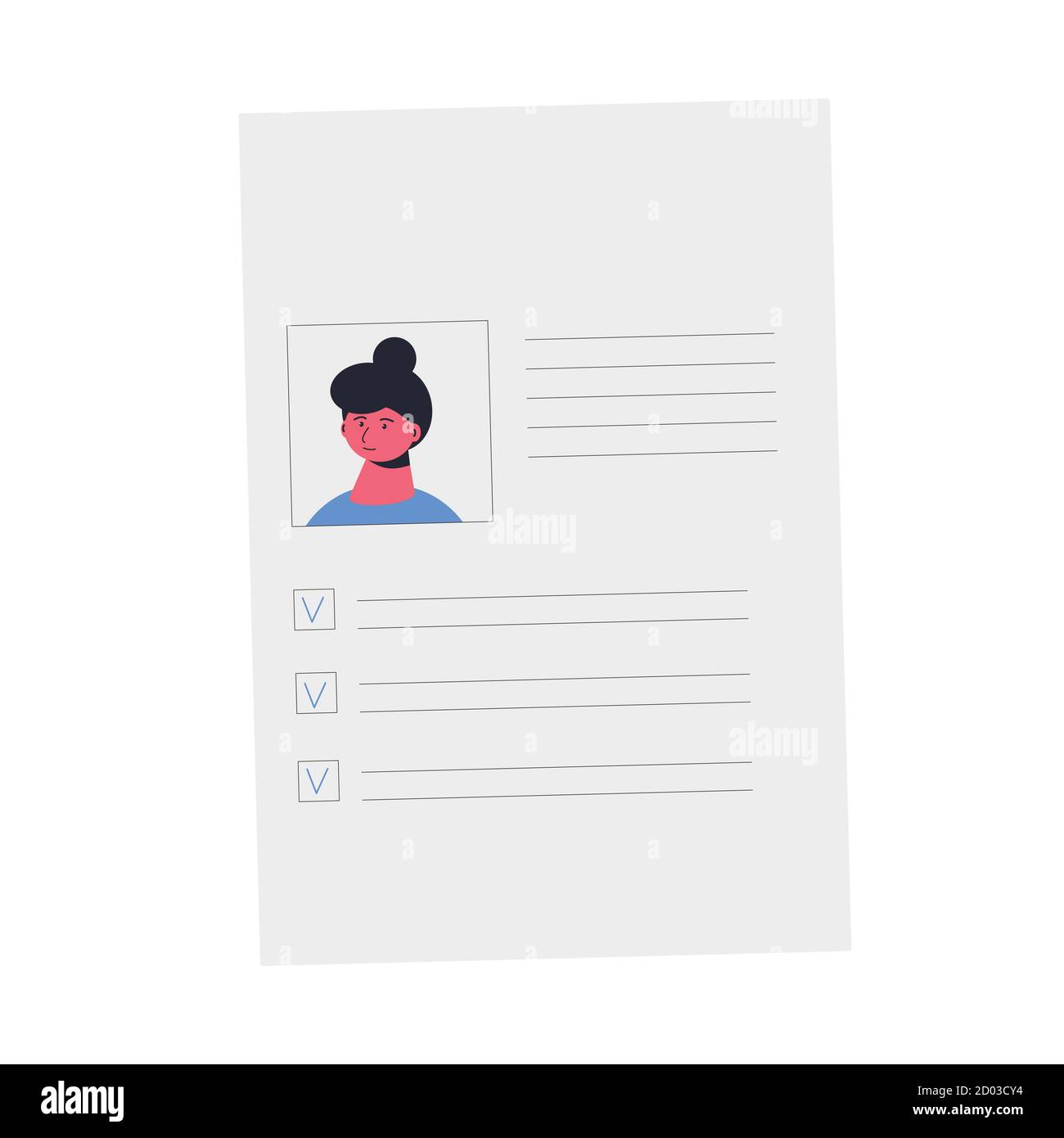 Woman professional profile picture Stock Vector Images - Alamy