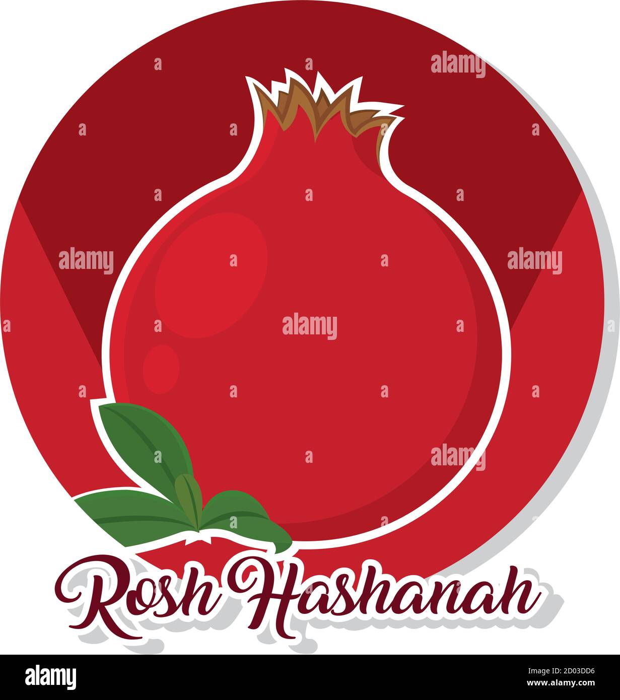Isolated pomegranade tradition rosh hashanah logo- Vector Stock Vector ...
