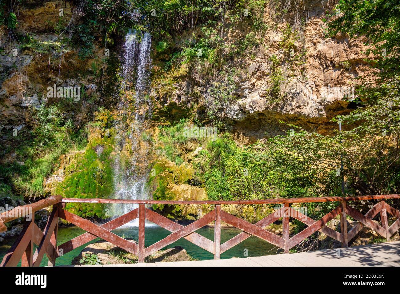 Waterfall Veliki Buk (Lisine) in Eastern Serbia. The waterfall ...