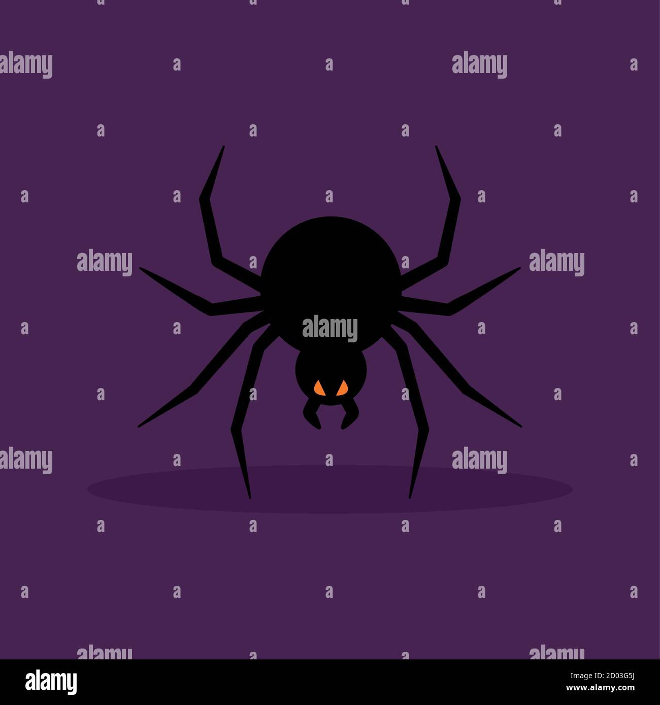 Scary spider icon. Halloween season icon - Vector Stock Vector Image ...