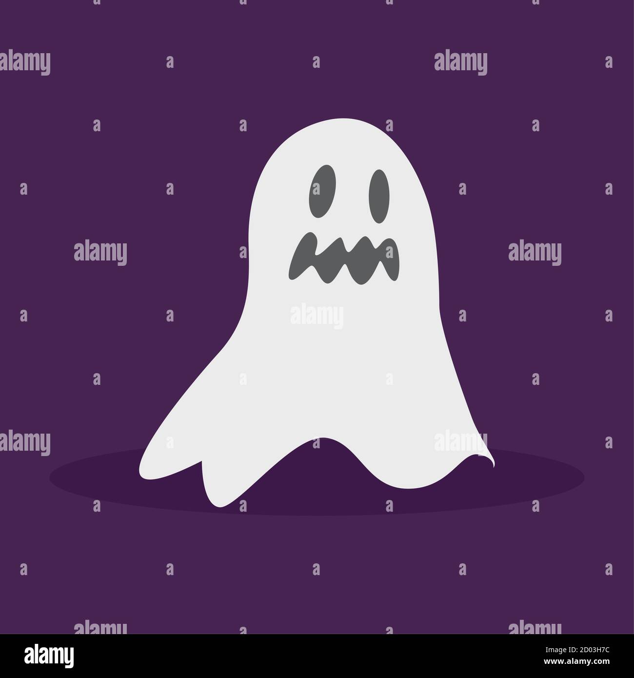 Scary ghost icon. Halloween season icon - Vector Stock Vector Image ...