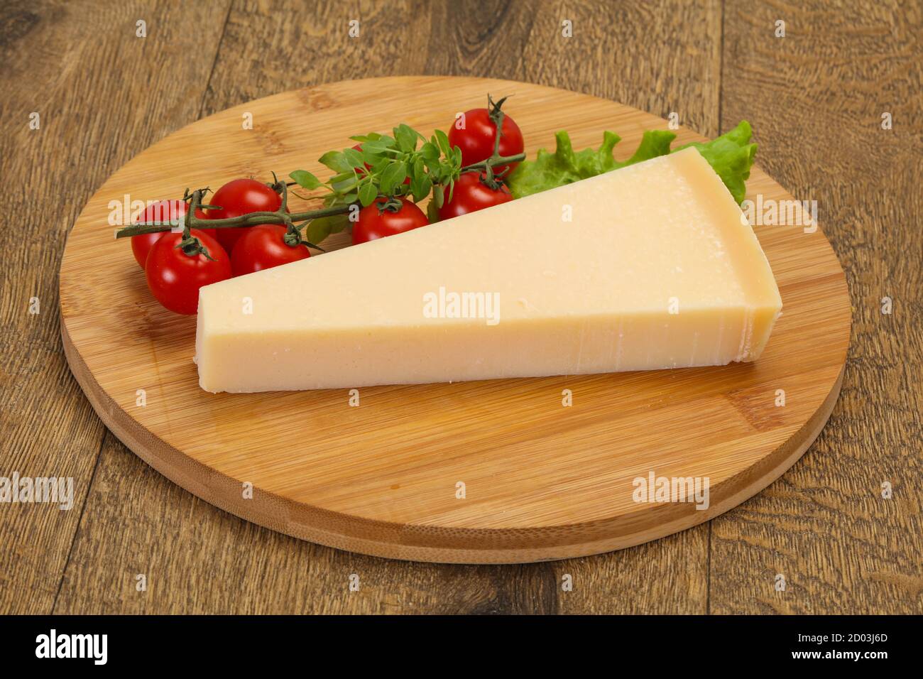 Italian traditional parmesan cheese triangle served salad Stock Photo ...