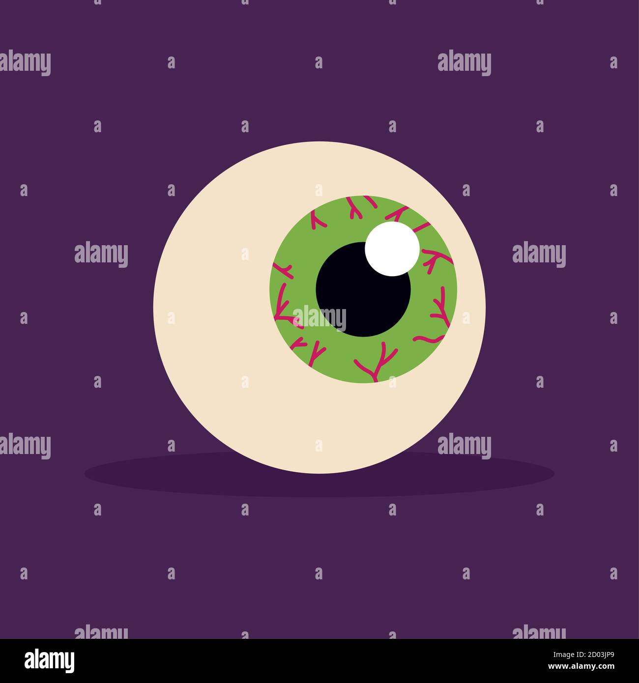 Green zombie eye icon. Halloween season icon - Vector Stock Vector ...