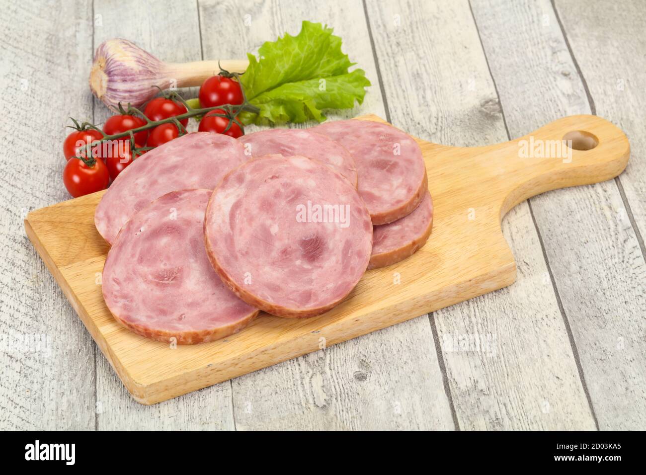 Natural ham made from pork meat Stock Photo - Alamy