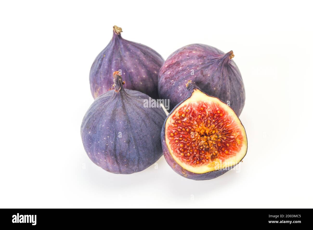 Ripe sweet fresh sliced fig fruit Stock Photo - Alamy