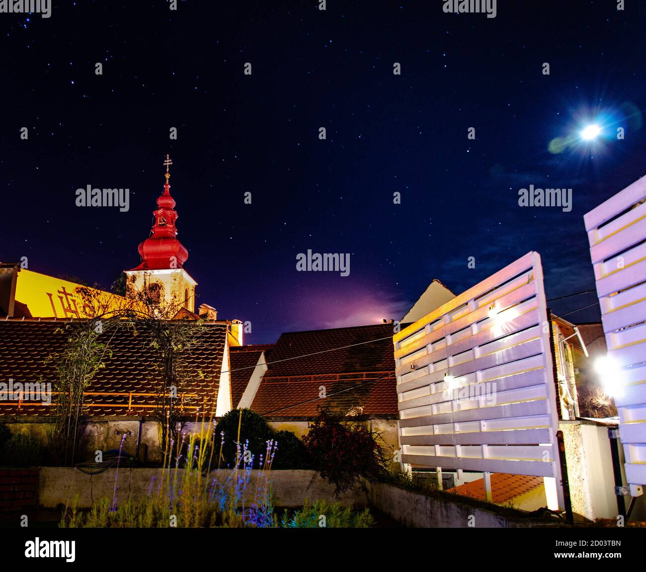 Beautiful cityscape at night Stock Photo - Alamy