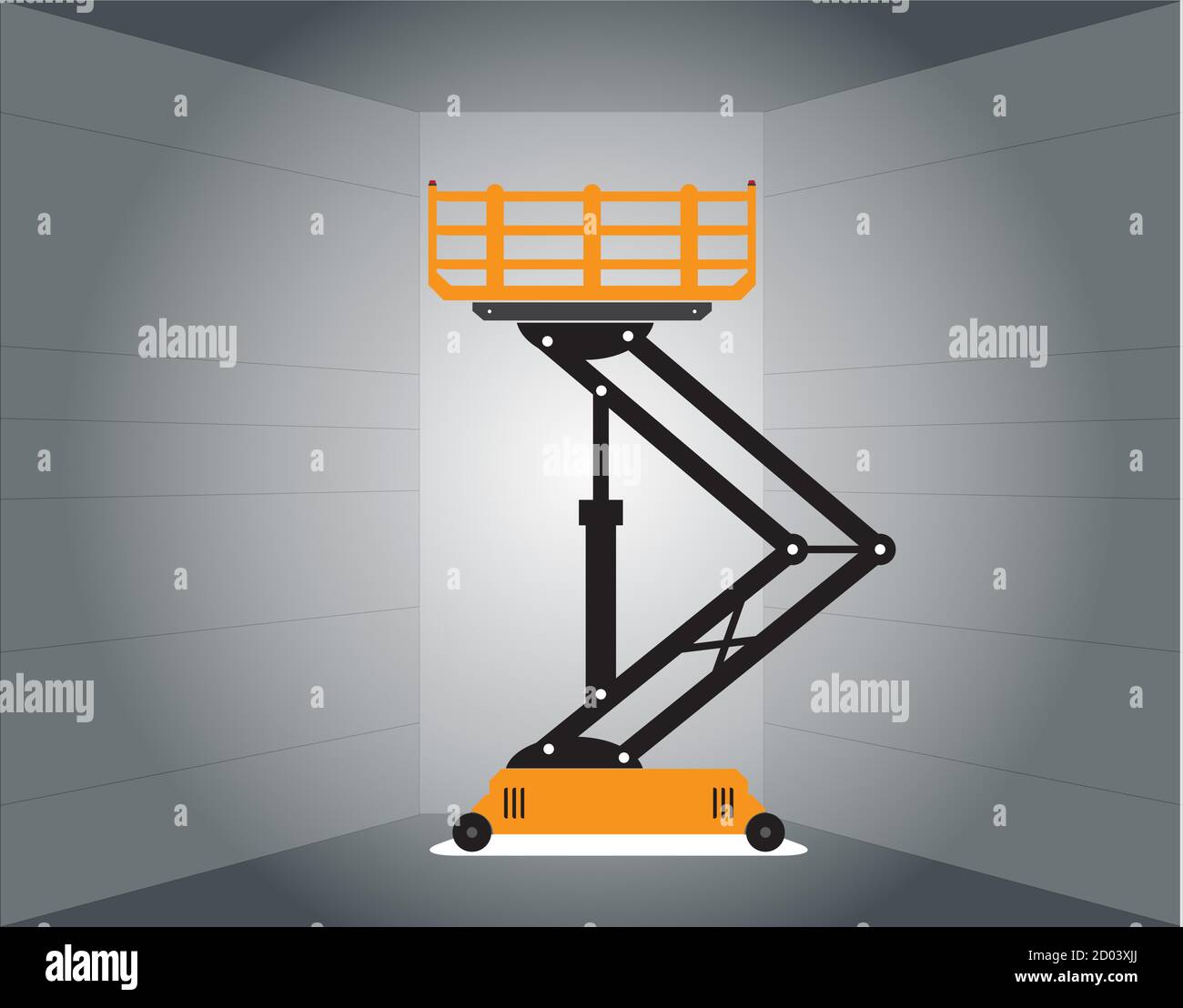 Scissor lift high Stock Vector Images - Alamy