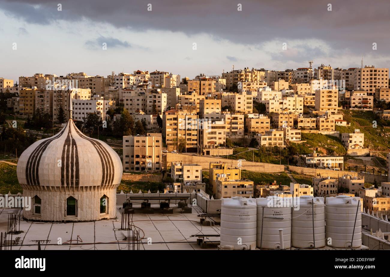 The Skyline of Amman, Jordan at Sunset Stock Photo - Alamy