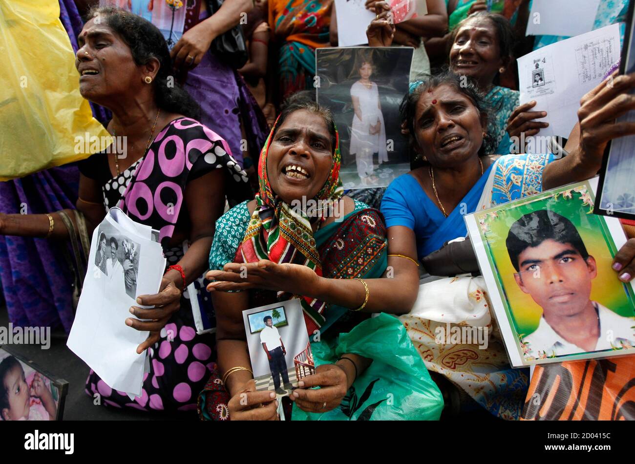 Women cry during protest in hi-res stock photography and images - Alamy