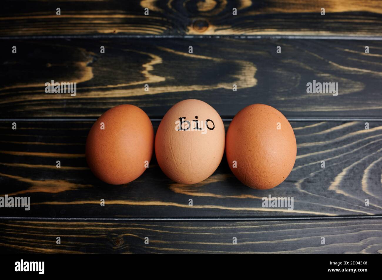 the German word BIO which means in English ORGANIC stamped on an egg ...